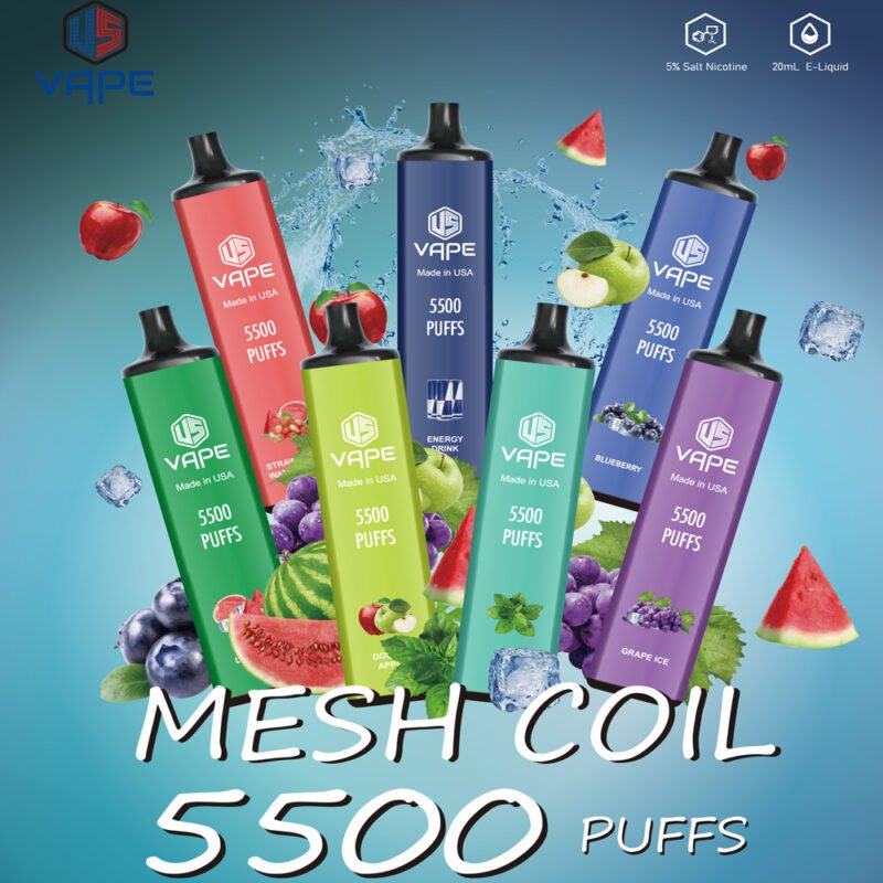 US Vape 5500 Puffs Disposable Pod Made in USA - US Vape UAE